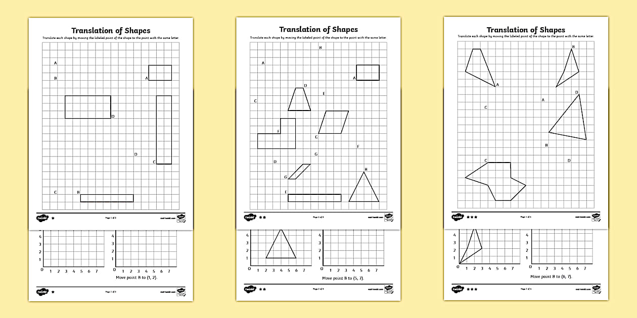 Translation of Shapes Resource Pack - Twinkl