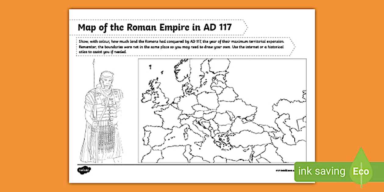 Ancient Rome Geography Activity | Ancient Roman Empire Map
