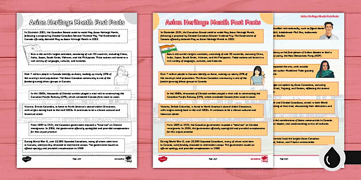 Asian Heritage Month Facts