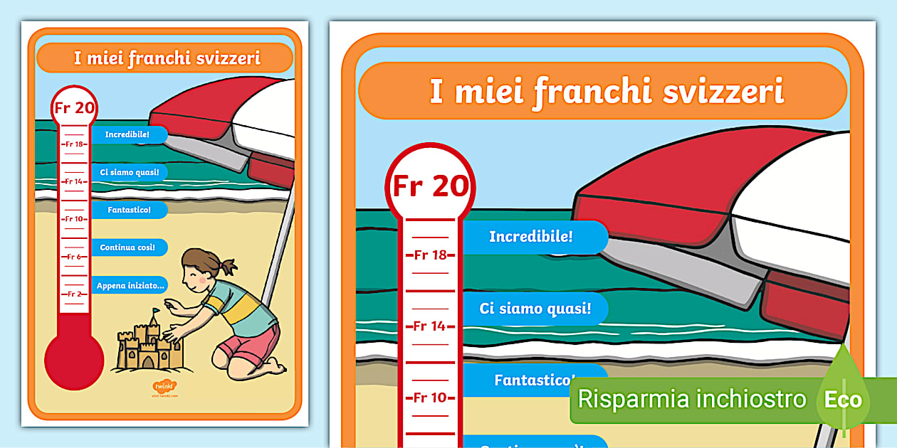 Poster dei miei risparmi svizzeri (a tema estate)
