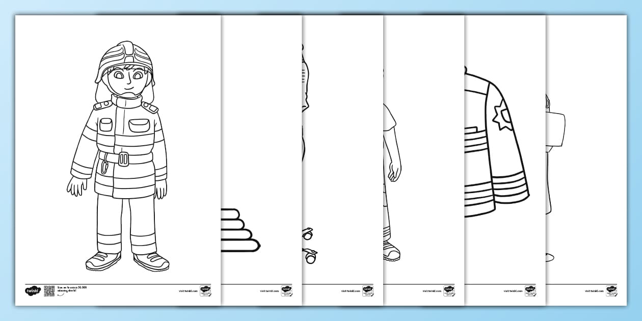 Emergency Services Coloring Sheets (Teacher-Made) - Twinkl