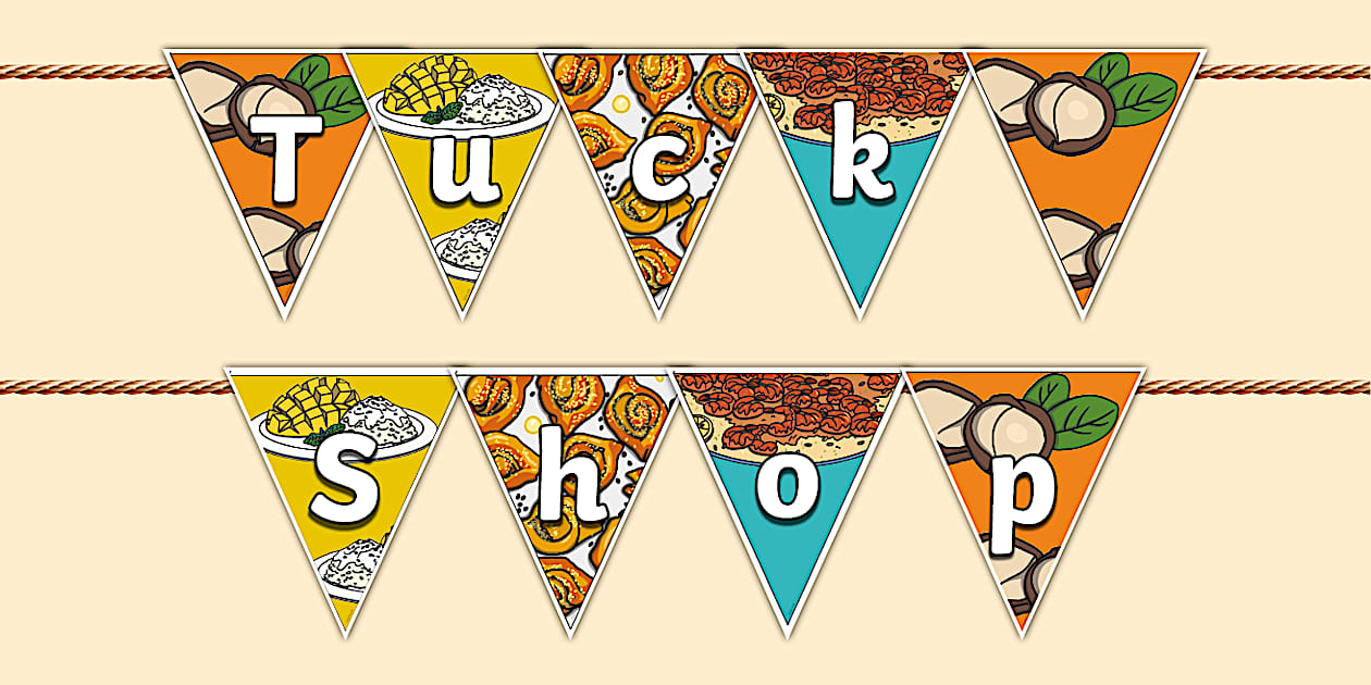 Tuck Shop Display Bunting (teacher made) - Twinkl