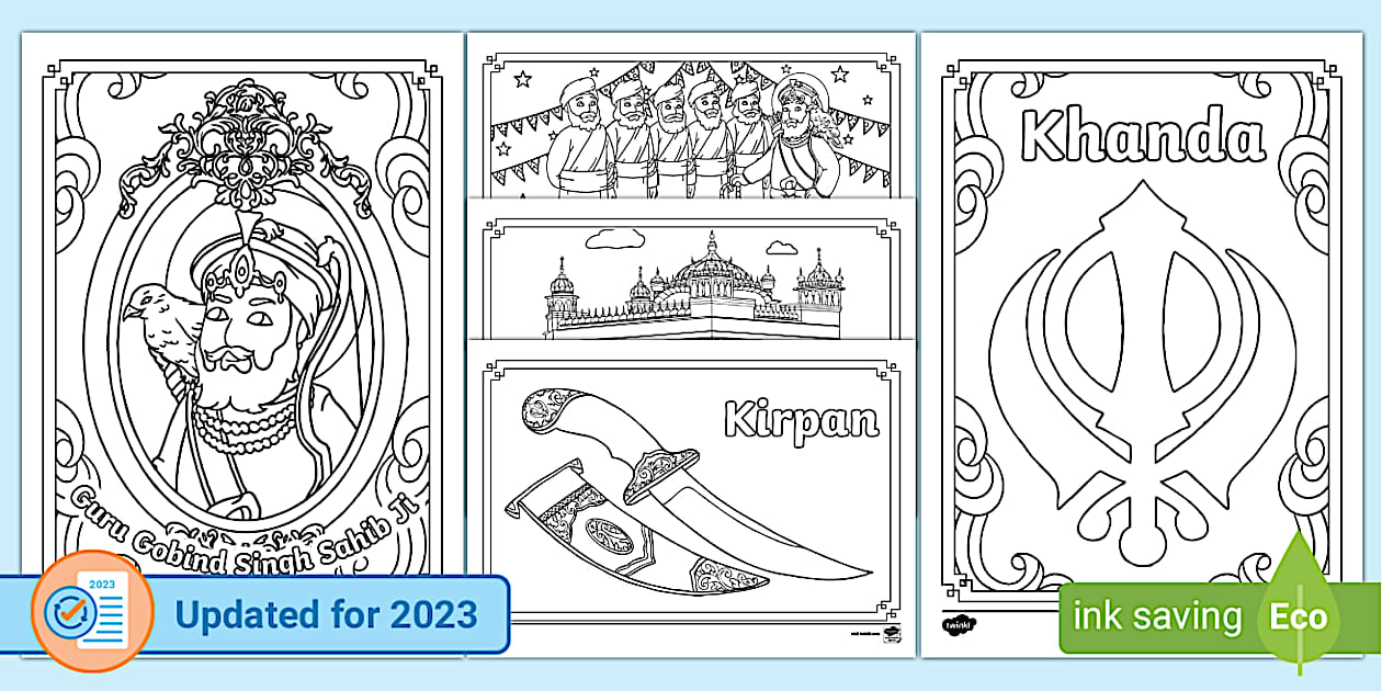 Vaisakhi Colouring Pages (teacher made) - Twinkl
