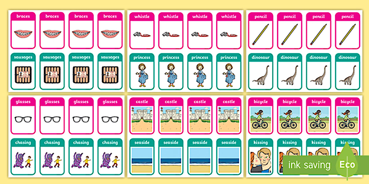 /s/ Medial Sound Snap Cards Worksheet