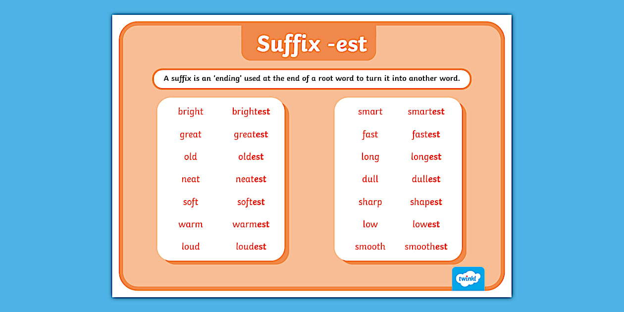 Suffixes | 'er' Words | KS1 Word Mat (teacher made) - Twinkl