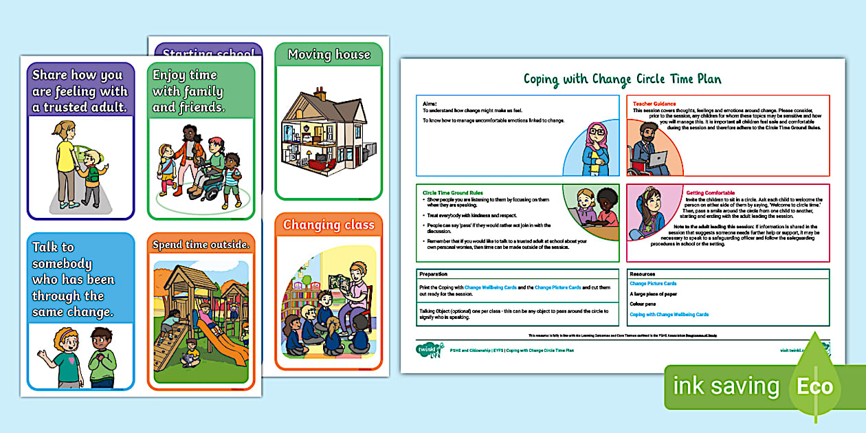 Coping with Change EYFS Circle Time Pack (teacher made)