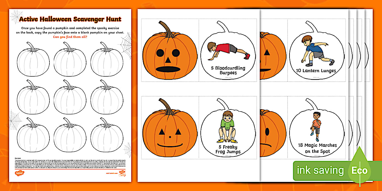 Twinkl- Active Halloween Pumpkin Trail (Teacher-Made)