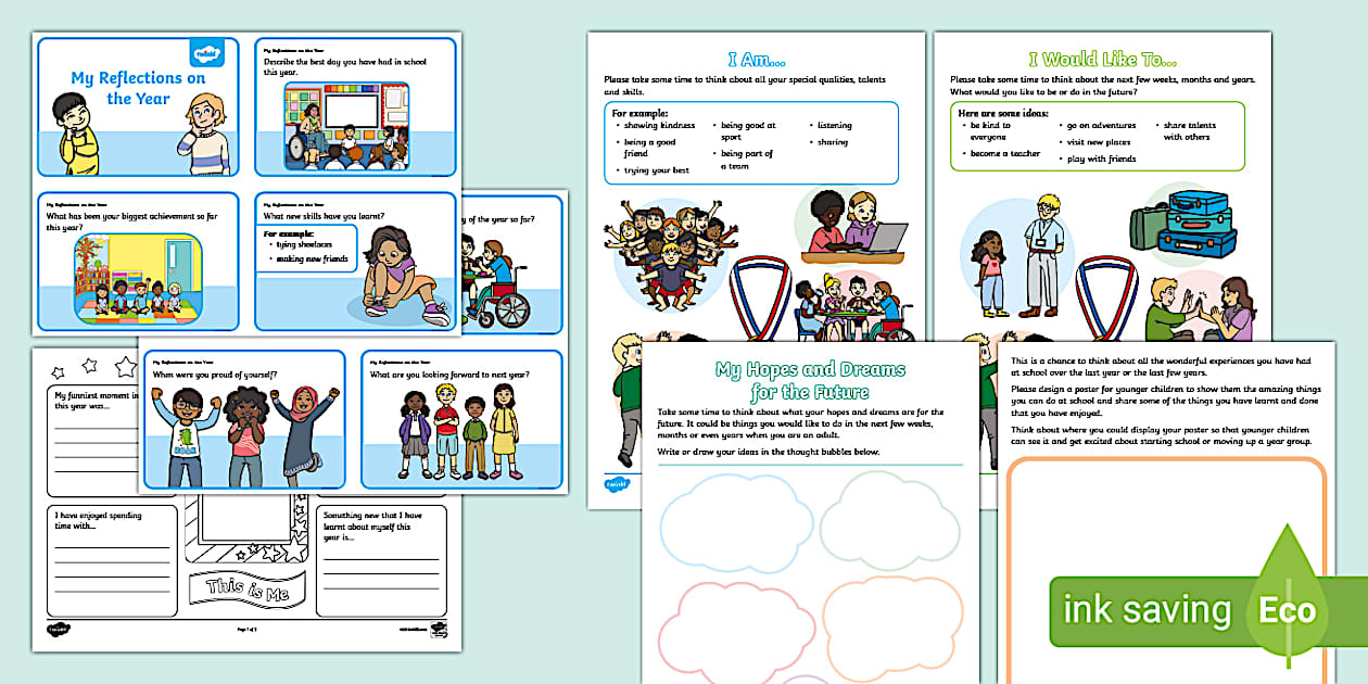 KS1 End of Year Reflections Activity Pack - Twinkl