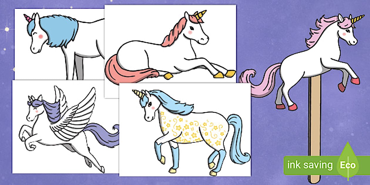 Printable Unicorn Puppet - KS1 - Activities (teacher made)
