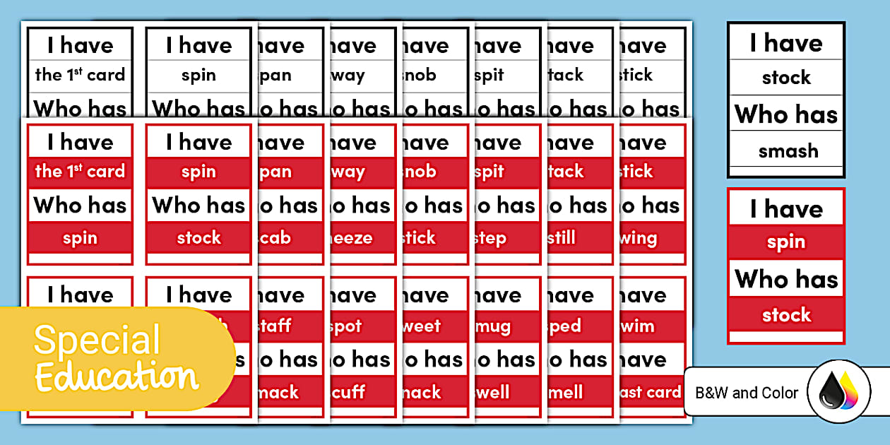 I Have, Who Has S-Blends Game for Older Learners - Twinkl