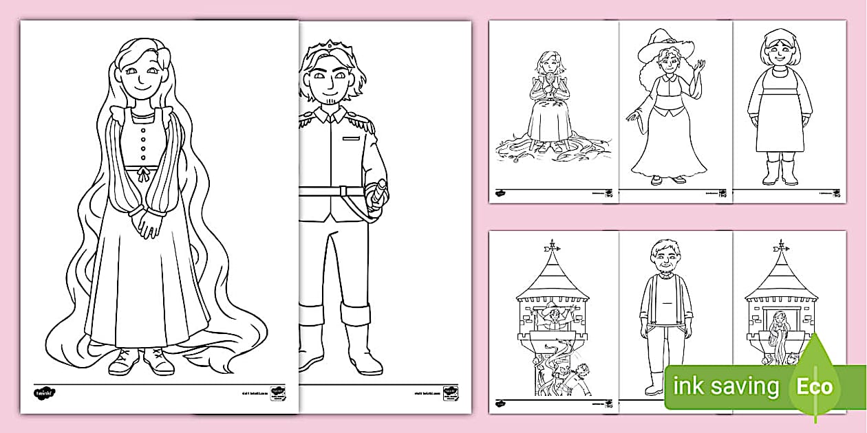 Lovely Rapunzel Colouring Pages | Twinkl Originals - Twinkl