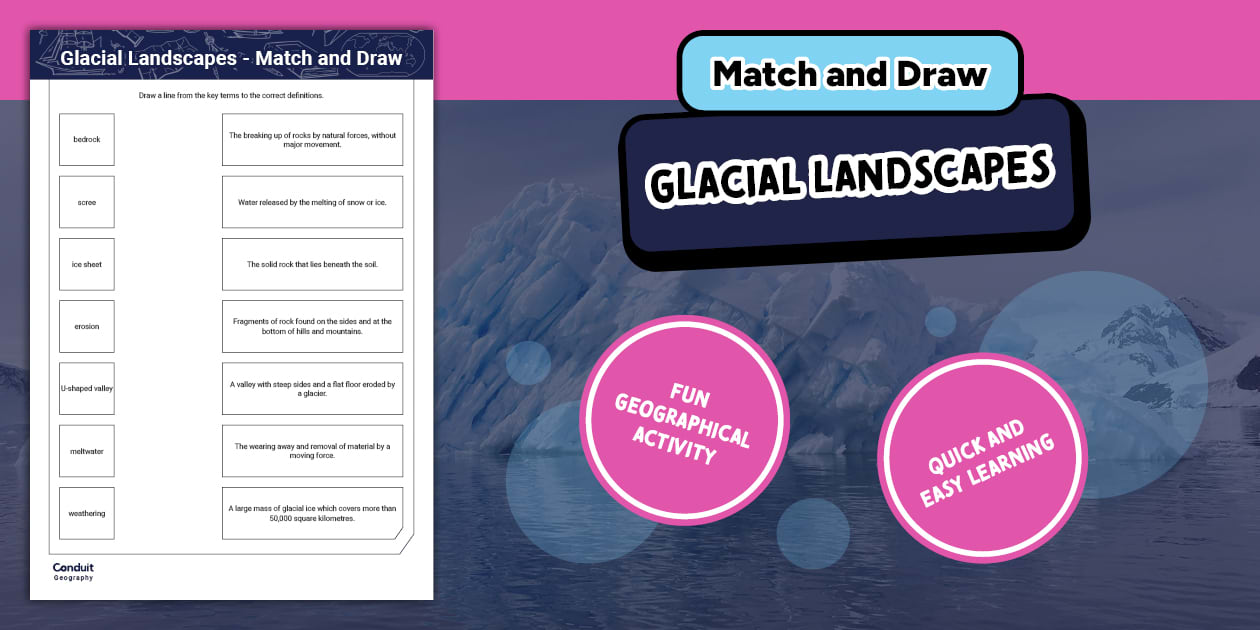 Glaciated Landscapes Match {Activity}