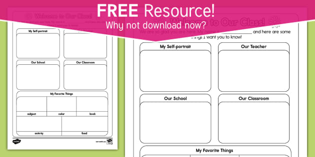 FREE Meet Your New Classmates - New Student Activity