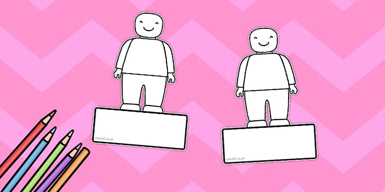 Editable Create Your Own Building Block Character Self-Registration