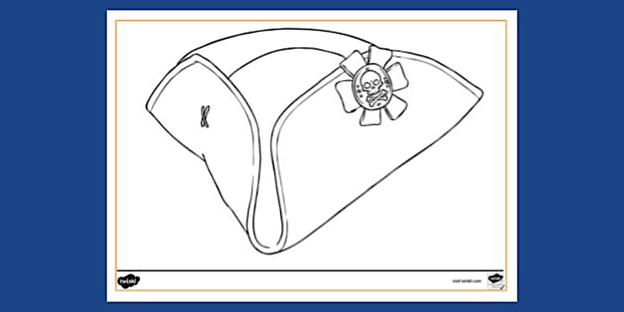 Pirate Hat Colouring Sheet | Colouring Sheets (teacher made)
