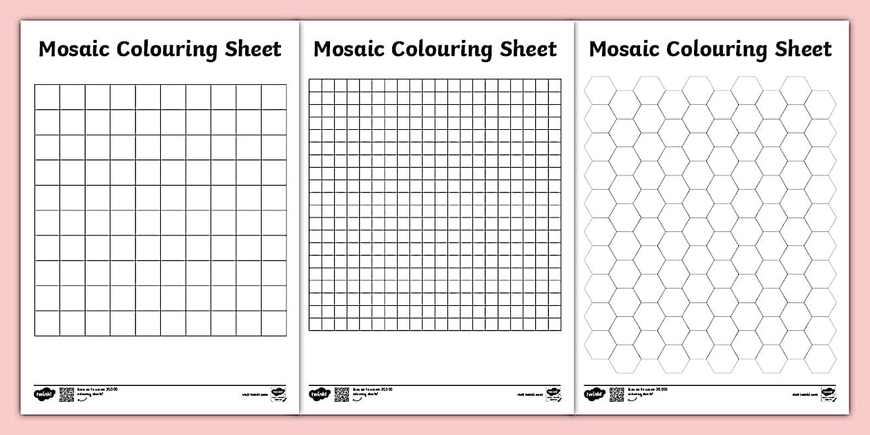 Roman Pattern Mosaic Templates - KS2 Resources - Twinkl