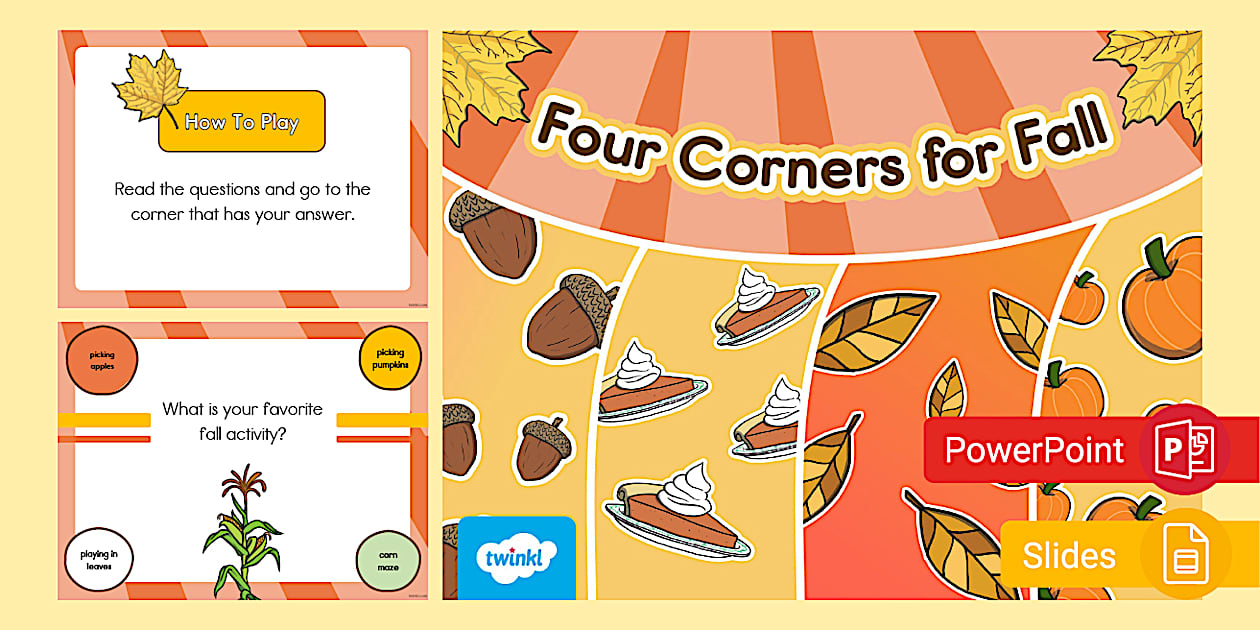 4 Corners Classroom Game | Resource | Twinkl USA - Twinkl
