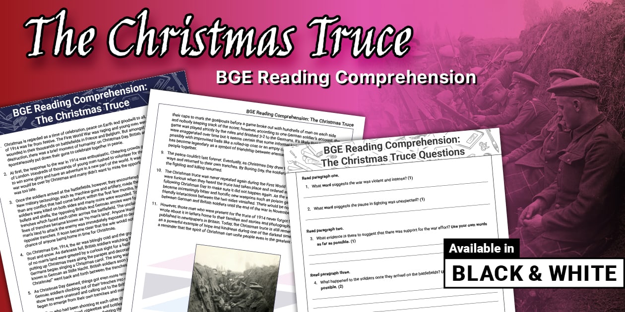 BGE Reading Comprehension: The Christmas Truce