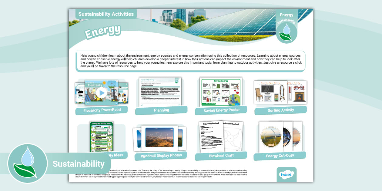 EYFS Sustainability Activities: Energy | Twinkl - Twinkl