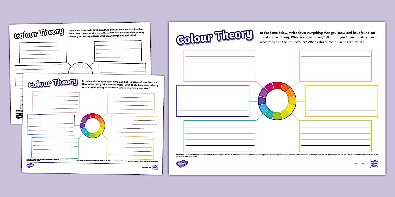 Colour Theory Mind Map Teacher Made Twinkl