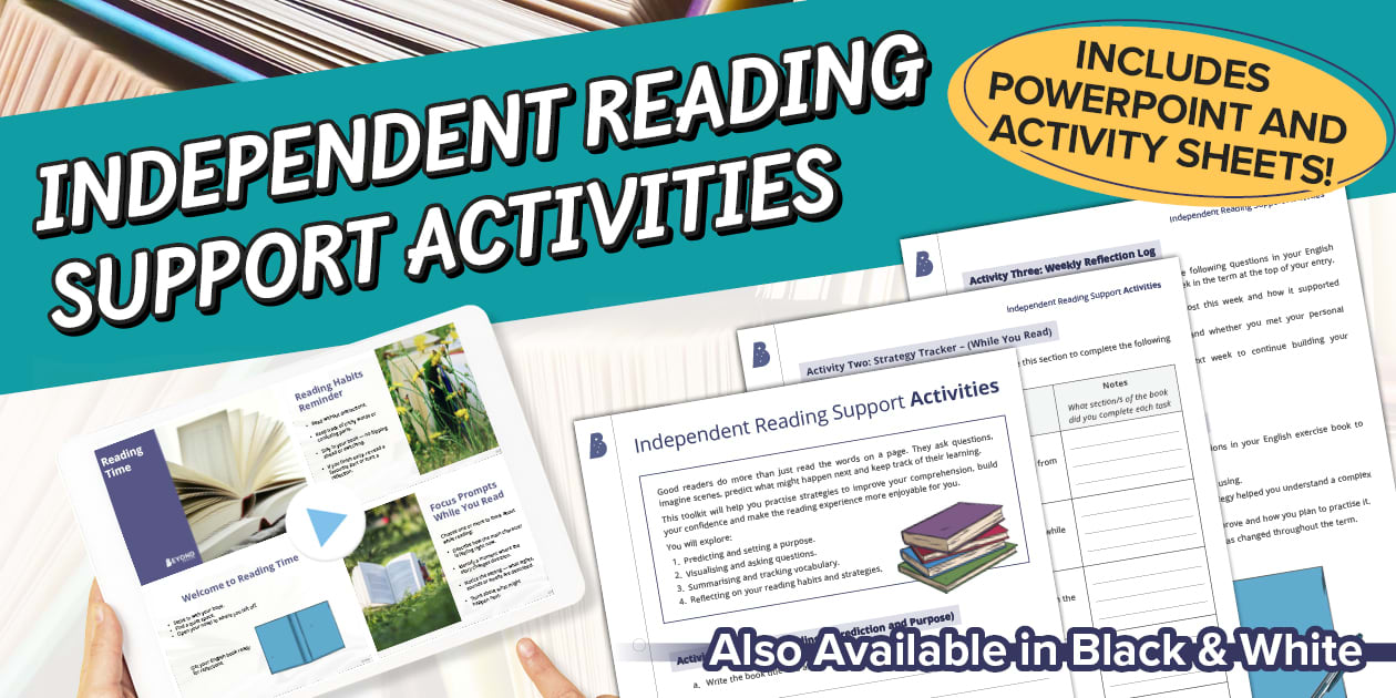 Independent Reading Support Activities for English Literacy