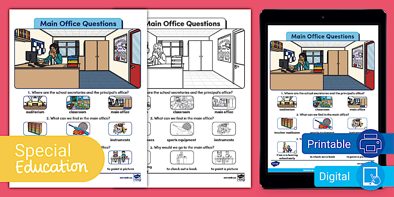 Life Skills: Main Office at School for Special Education
