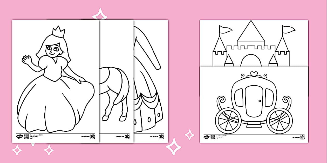 My First Princess Colouring Pack (teacher made) - Twinkl