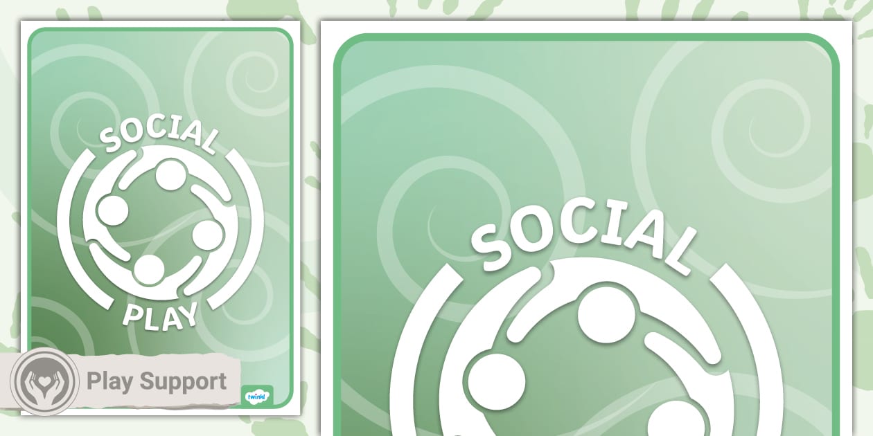 Social Play Icon Display Poster (teacher made) - Twinkl