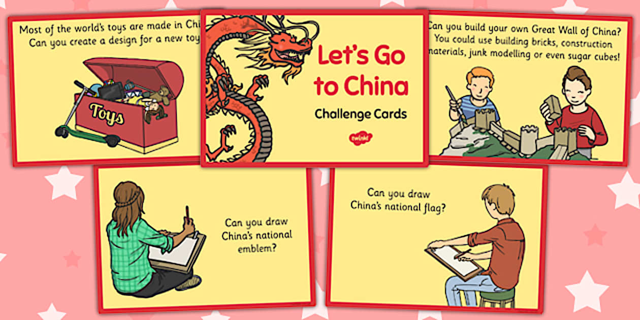 Let's Go to China Challenge Cards (teacher made) - Twinkl