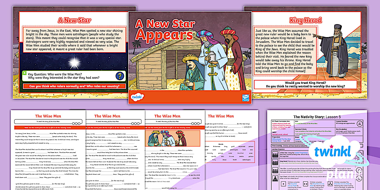 RE: The Nativity Story: Year 3 A New Star Appears Lesson 5