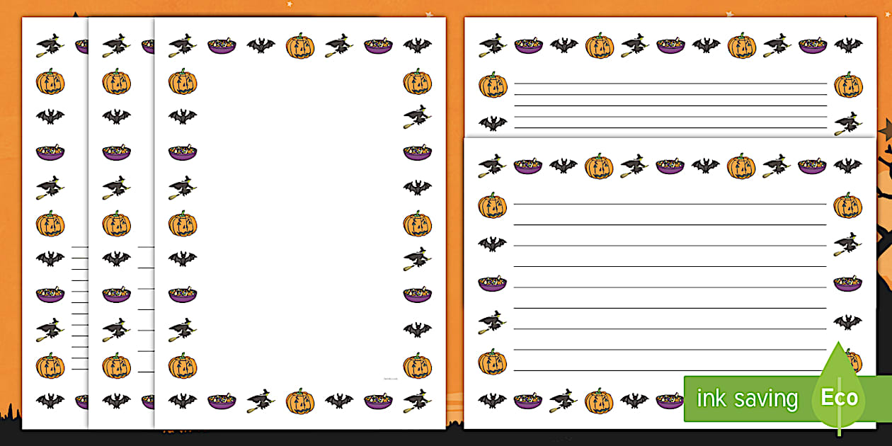 Free Halloween Picture Borders - Seasonal Resources - Twinkl