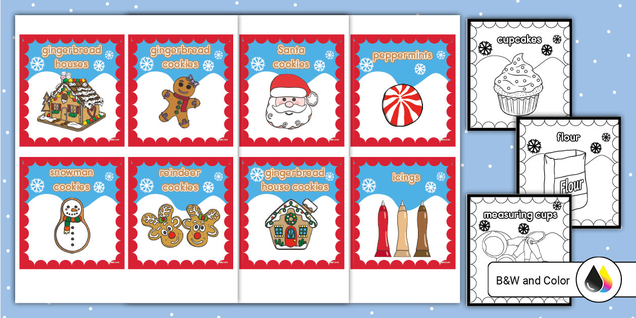 Gingerbread Bakery Dramatic Play Labels (teacher made)