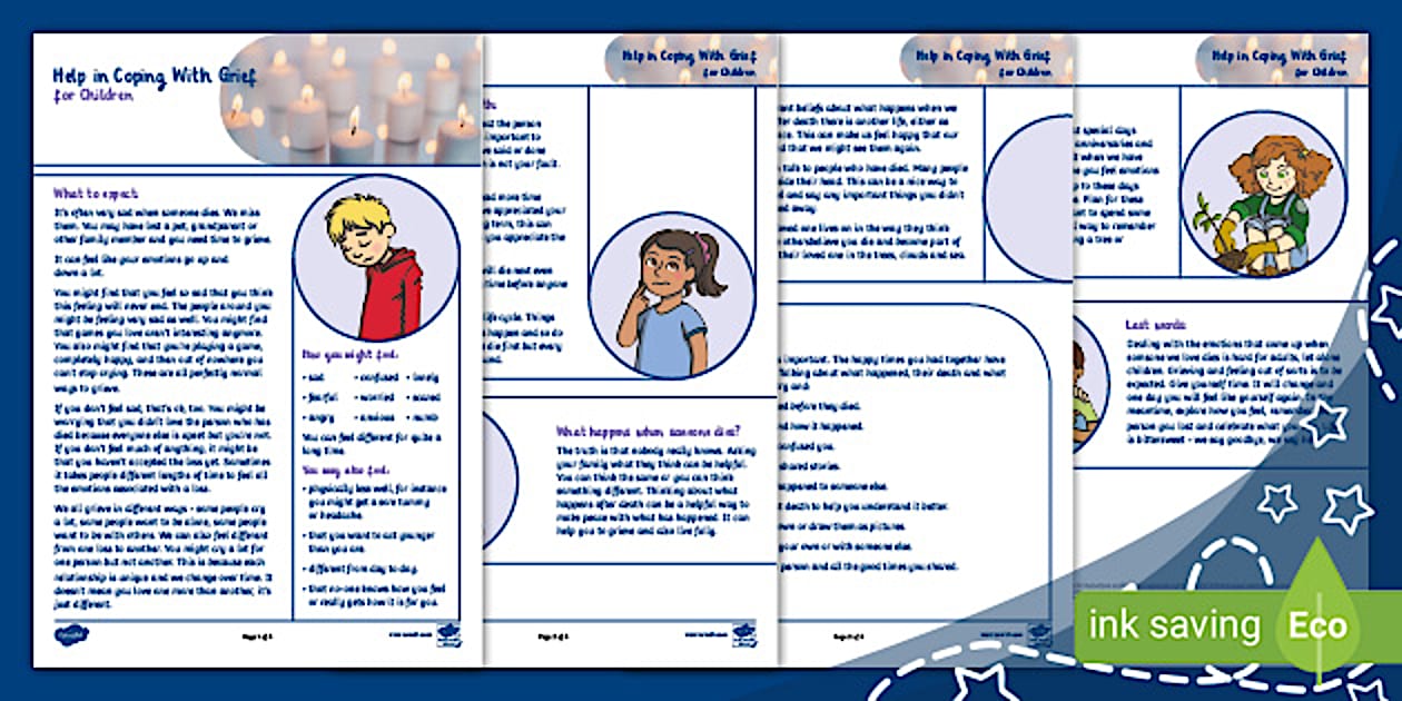 FREE! - Help in Coping With Grief for Children - Twinkl