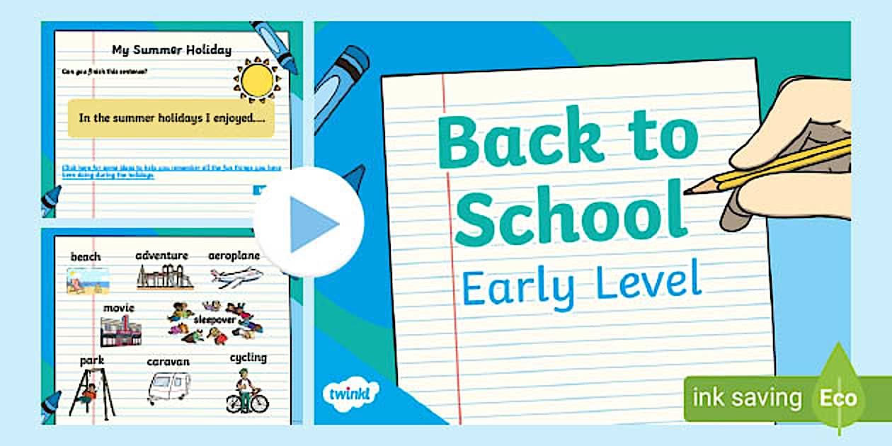 Back to School PowerPoint | CfE Early Level Resources