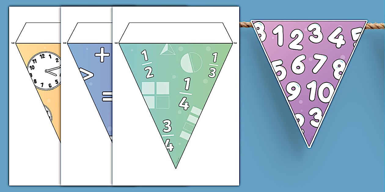 Maths Bunting - Twinkl - KS1 (teacher made) - Twinkl
