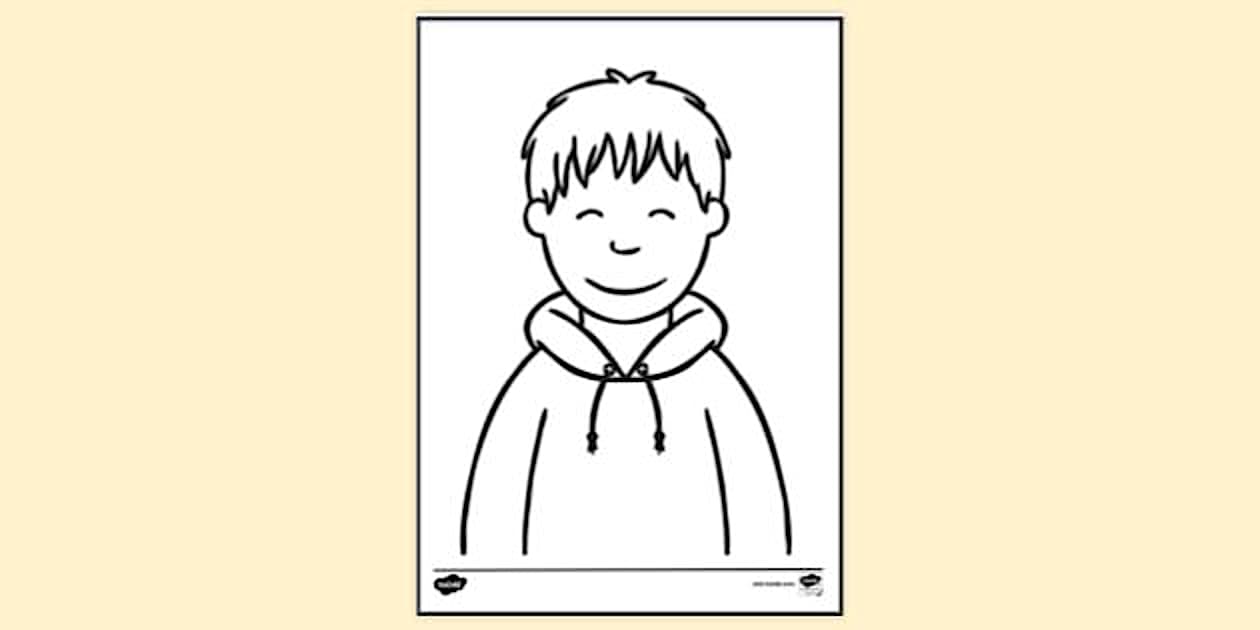 Boy Colouring Sheet | Colouring Sheets (teacher made)