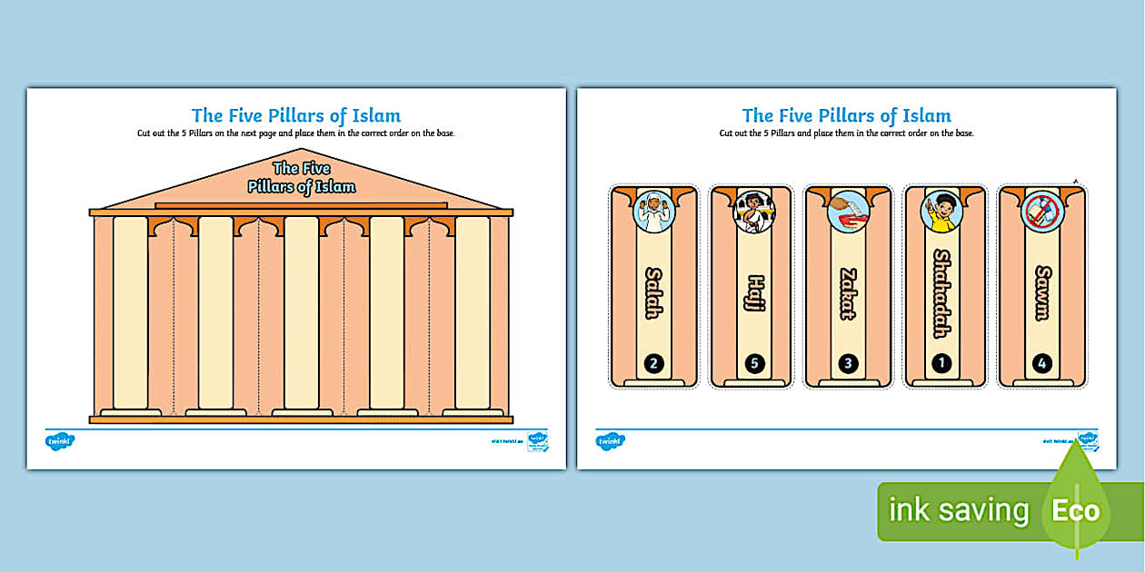 The Five Pillars of Islam Strip Jigsaw Puzzle Activity