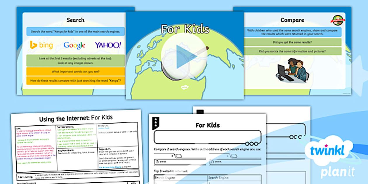 Computing: Using the Internet: For Kids Year 2 Lesson Pack 2