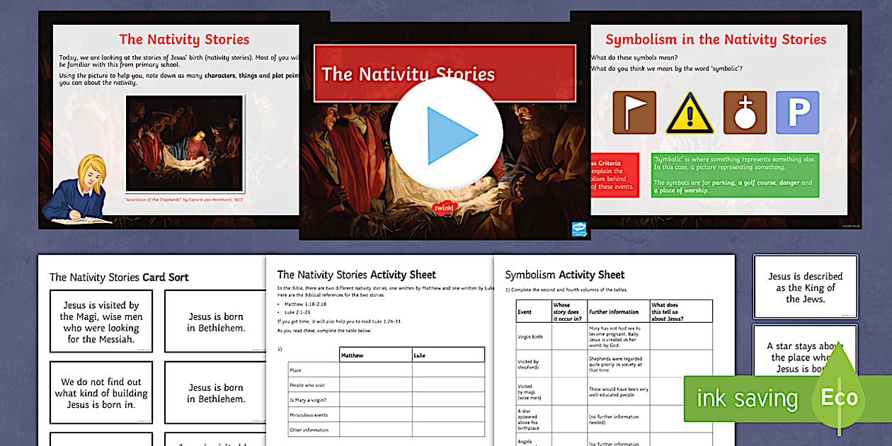 Nativity Stories Lesson Pack (teacher made) - Twinkl