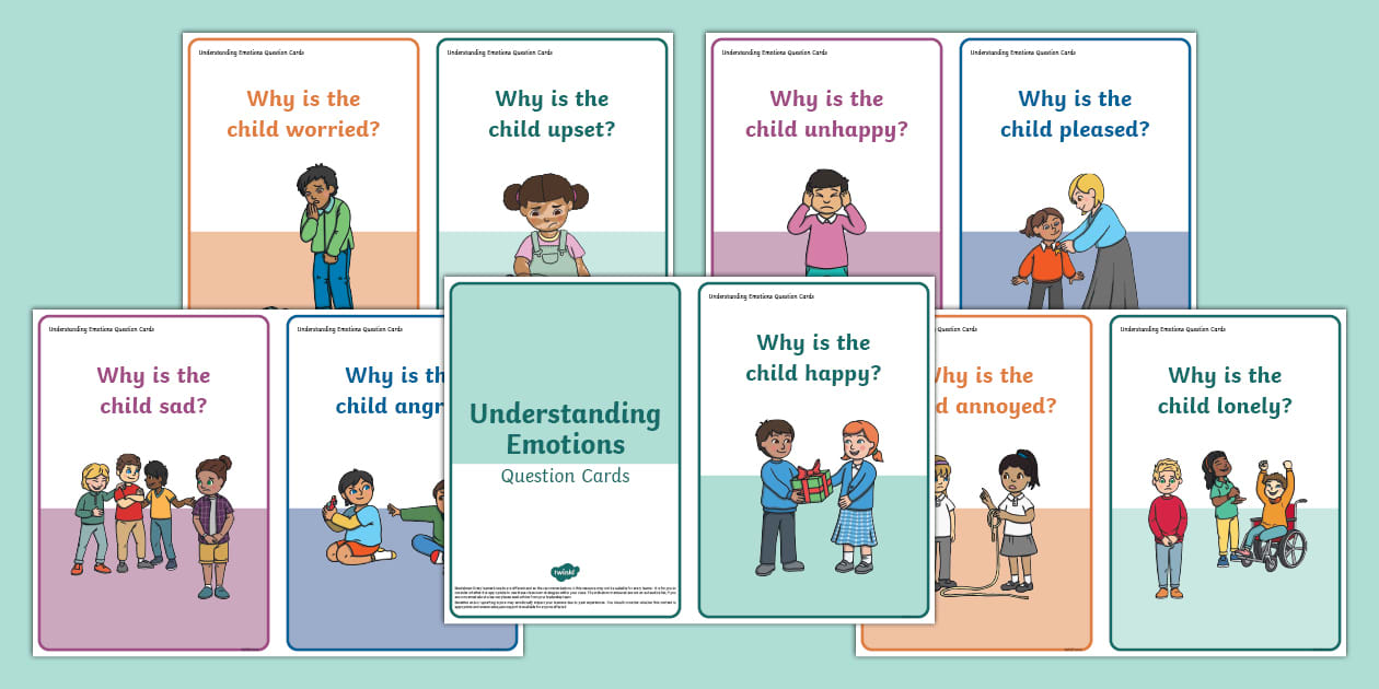 Understanding Emotions Question Cards (Teacher-Made)