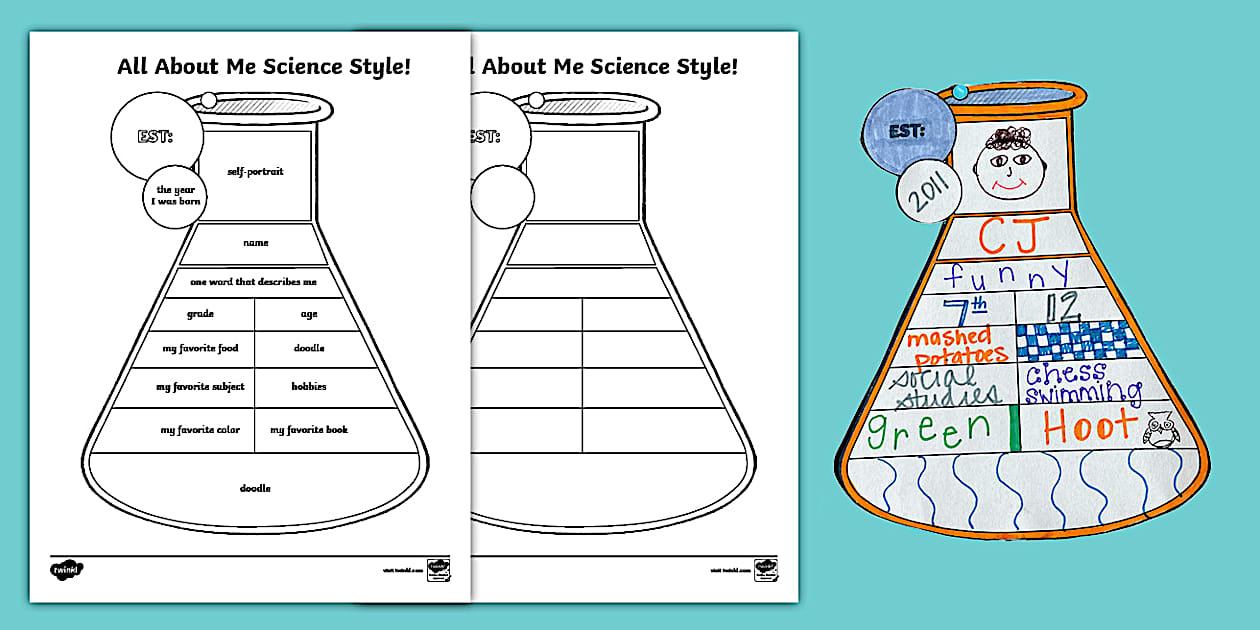 All About Me Flask | Resource | Twinkl USA (Lehrer gemacht)