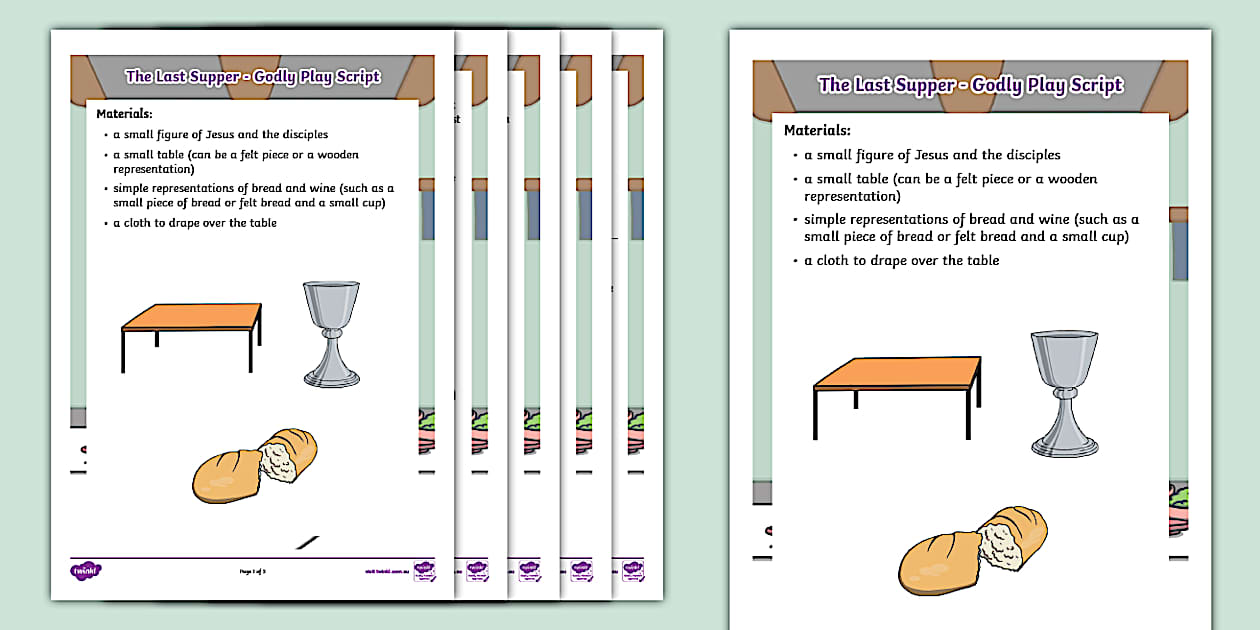 The Last Supper Godly Play Script (teacher made) - Twinkl