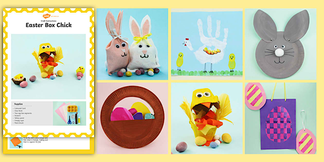 Easter Card Craft Ideas Resource Pack (teacher made)