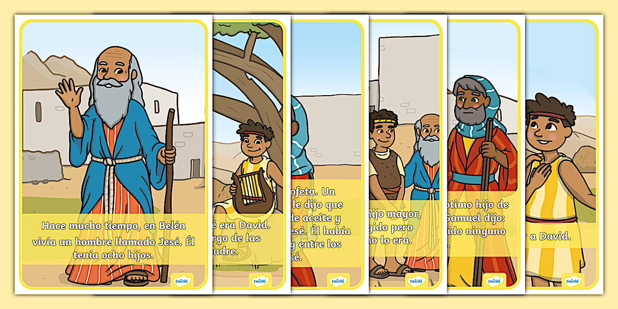 Pósters: El llamado de David | Materiales Educativos Twinkl