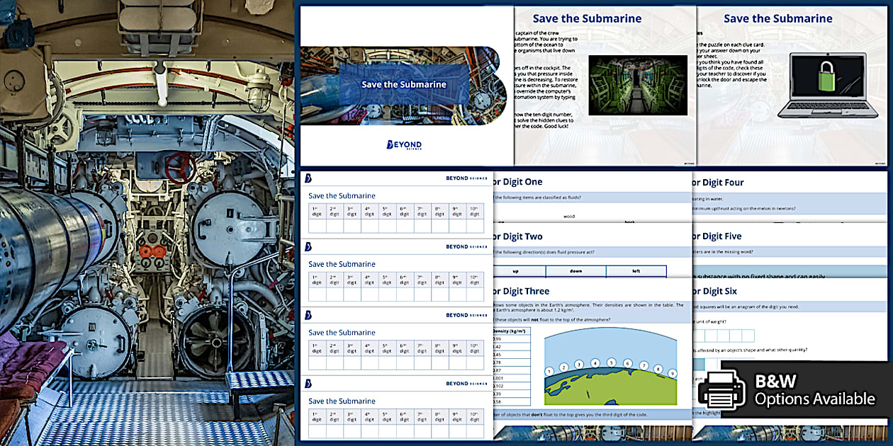 Escape the Submarine (teacher made) - Twinkl