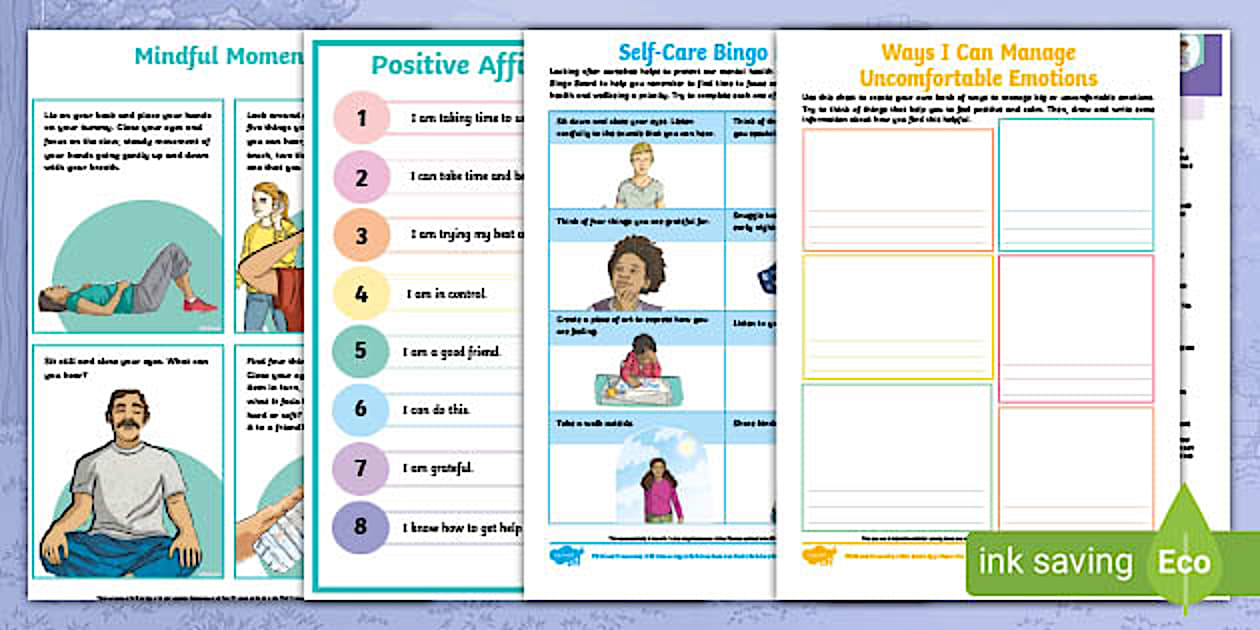 Self-Care Resource Pack - Wellbeing Resources (teacher made)