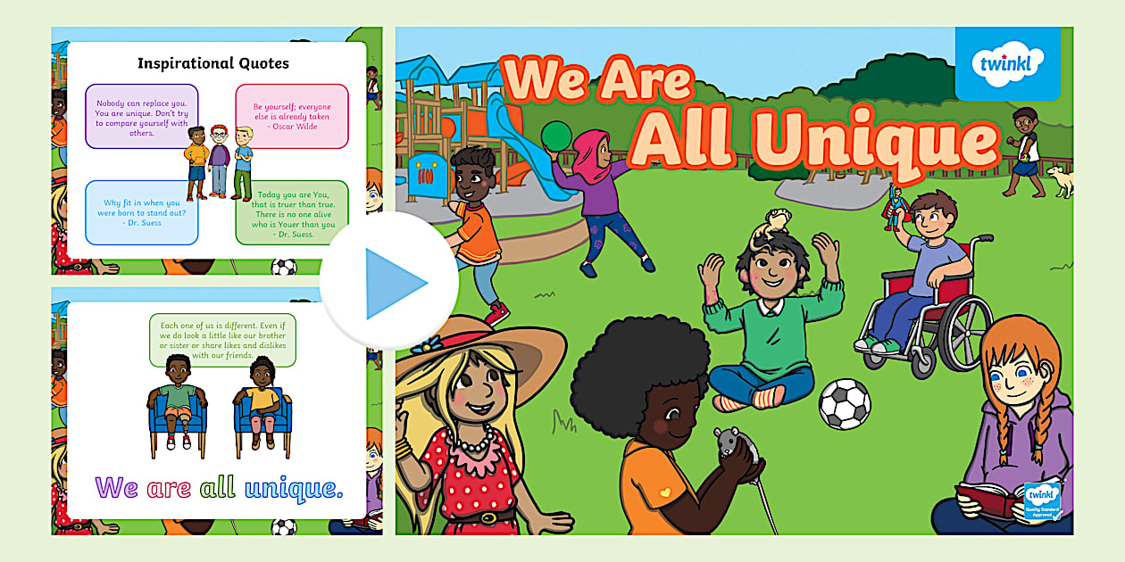 We Are All Unique PowerPoint (teacher made) - Twinkl