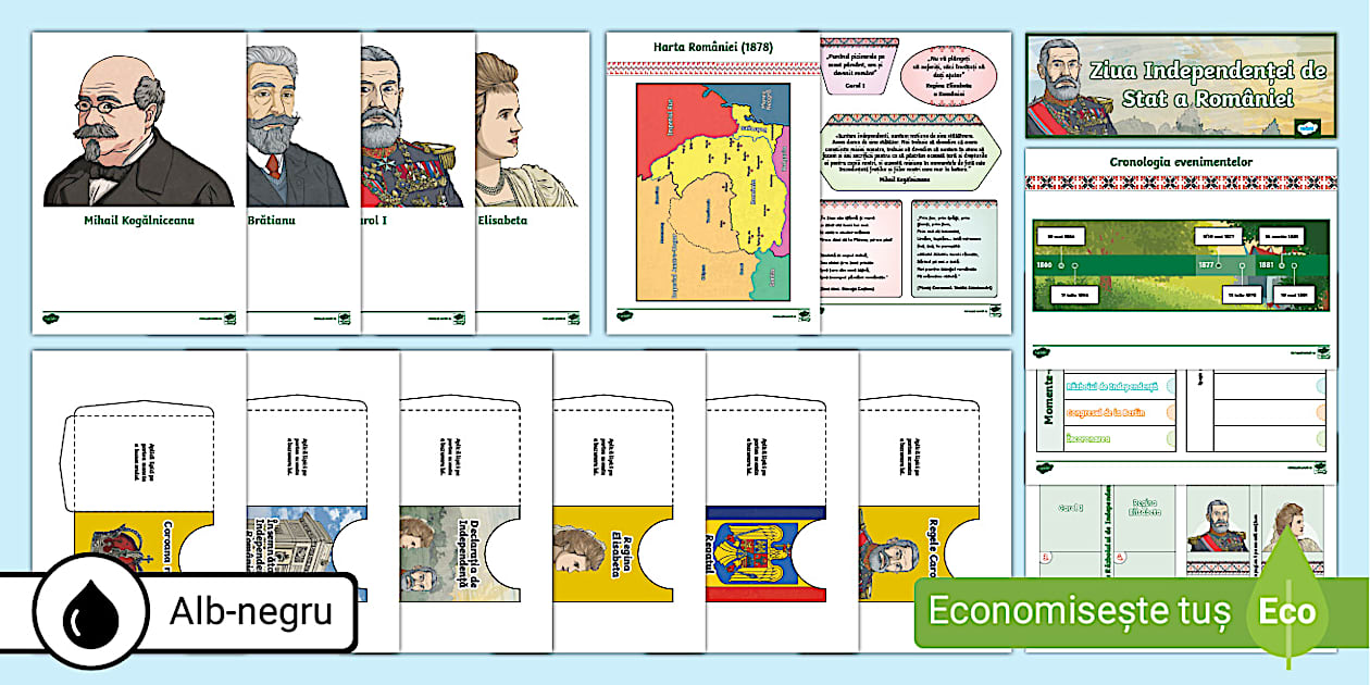 Ziua Independenței de Stat a României – Lapbook 9-12 ani