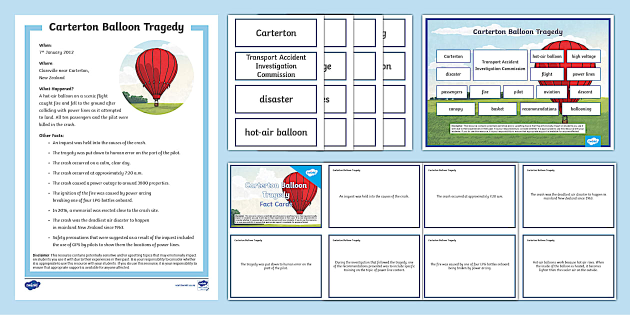 Carterton Balloon Tragedy Resource Pack