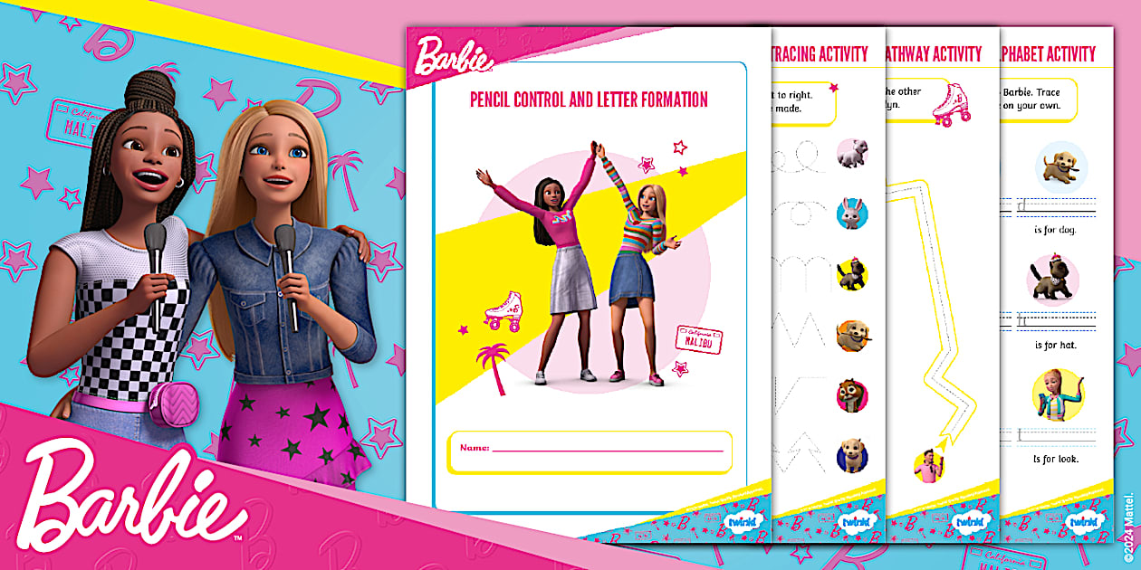 Barbie Handwriting | Pencil Control and Letter Formation